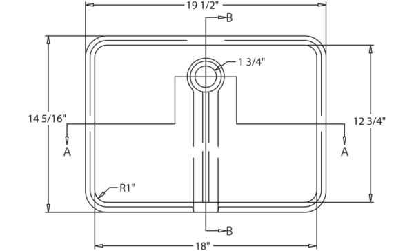 Solid Surface Rectangular Vanity Bowl Sink - LivingStone Surfaces